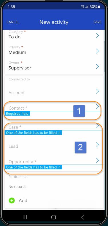 Adding Validation Rules on the Creatio Mobile Platform